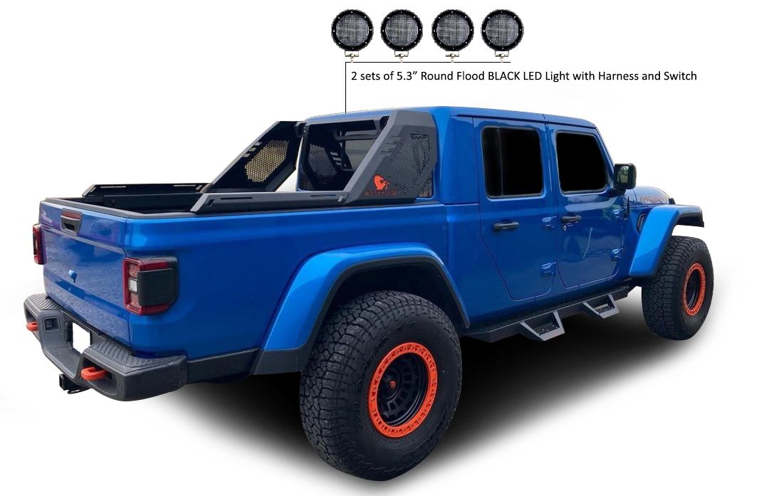 Roll Bar - Black Horse Off Road VIRB09B-PLFB