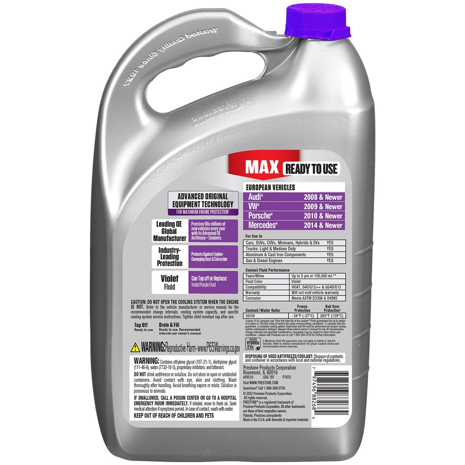 Engine Coolant / Antifreeze - Prestone AF6510